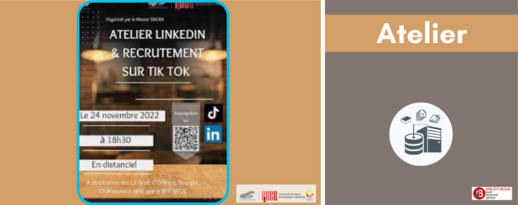 ATELIER LINKEDIN & RECRUTEMENT SUR TIK TOK | Université d'Orléans